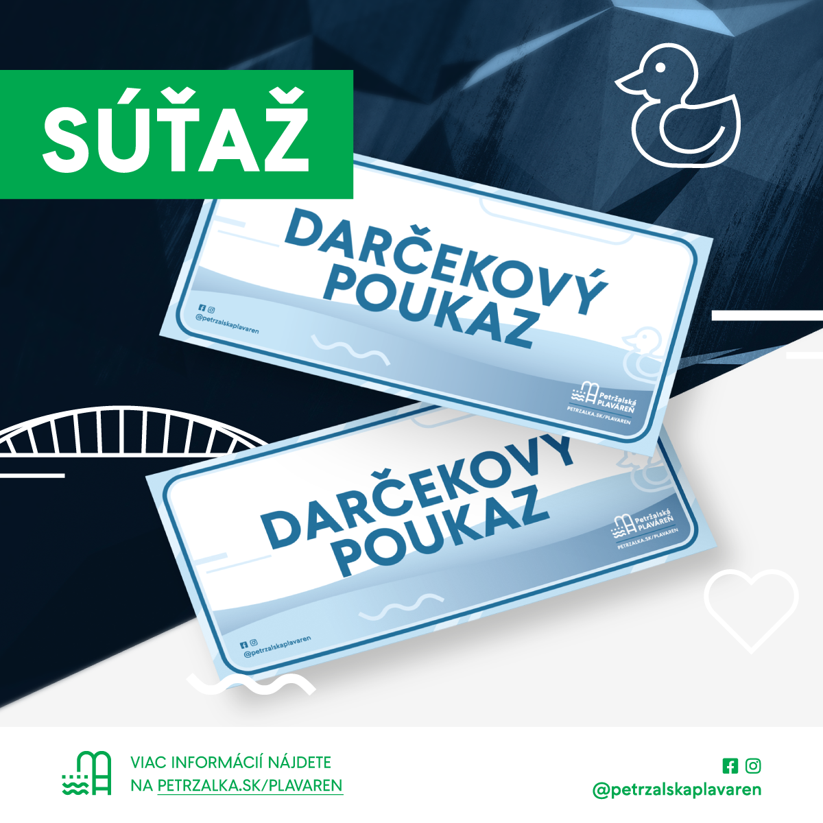 Súťaž pre milovníkov aktívneho oddychu - PETRŽALSKÁ PLAVÁREŇ